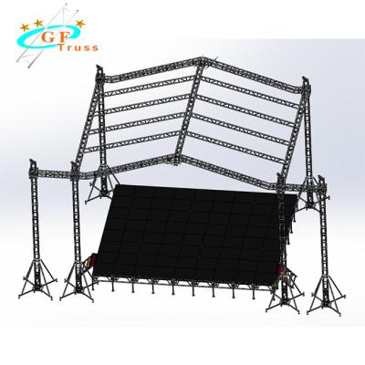 China Exhibition Stage Lighting Bolt Truss Frame Structure Aluminum Light Truss for sale