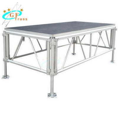 China 1.22*2.44m Mobile Aluminum Stage Platform Black Red Color for sale