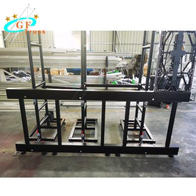 China Adjustable Height Led Screen Display Background Truss For Cabinets for sale