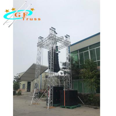 China 12M Height Aluminum Spigot Truss Speaker Audio Line Array Sound System for sale