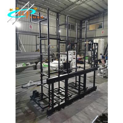 China Double Base Aluminum Wall Support LED Screen Truss Module Size 1000*1000mm for sale