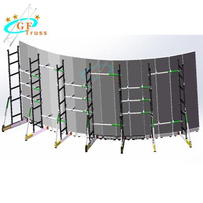 China Curved LED Screen Wall Group Support Truss System For Cabinets for sale