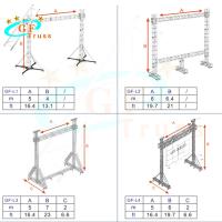China 0.5m Length Bolt Goal Post Lighting Truss For Wedding for sale