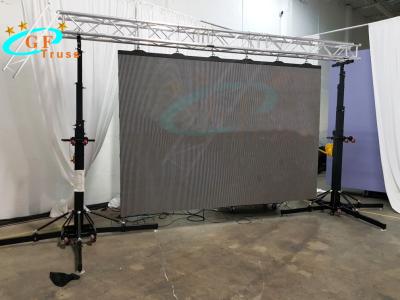 China Hang Audio And Lighting Crank Truss Stands With Outrigger 340kg Load Capacity for sale