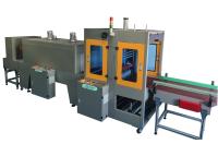 China 30KW 220 Degree Straight Heat Shrink Sleeve Machine For Mineral Water Bottle for sale