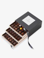 China Nine Grids Chocolate Rigid Cardboard Box Food Grade Multi Grid Drawer Storage Box for sale