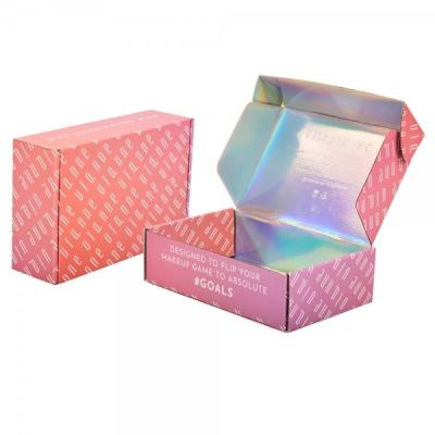China Laser Custom Mailer Shipping Box CMYK Color Card Board Shoe Boxes for sale