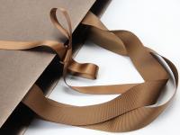 China Bright Gold Iridescent Paper Bags Screen Printing Brown Paper Gift Bags for sale