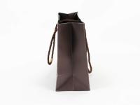 China Matt Coated Personalized Paper Bags Brown Chocolate Shopping Paper Bags for sale