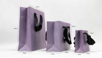 China Professional Personalized Paper Bags Iridescent Paper Garment Shopping Bags Set for sale