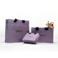China Professional Personalized Paper Bags Iridescent Paper Garment Shopping Bags Set for sale