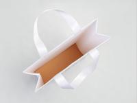China Luxury Dyed Paper Garment Shopping Bags Letter Print Paper Bag for sale