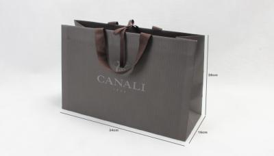 China Silk Screen Printing Personalized Paper Bags Formal Wear Suit Luxury Paper Bags for sale