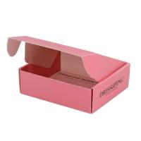 China Gloss Matt Varnishing Pink Mailer Shipping Box Cosmetics Packaging Boxes OEM Logo for sale