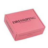 China Gloss Matt Varnishing Pink Mailer Shipping Box Cosmetics Packaging Boxes OEM Logo for sale