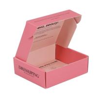 China Gloss Matt Varnishing Pink Mailer Shipping Box Cosmetics Packaging Boxes OEM Logo for sale