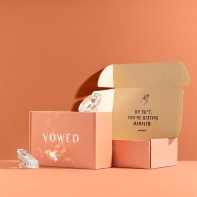 China Full Color Single View Mailer Shipping Box Digital Printing Cardboard Paper Box for sale