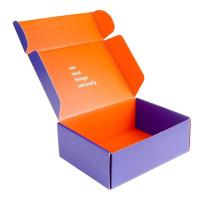 China Full Color Single View Mailer Shipping Box Digital Printing Cardboard Paper Box for sale