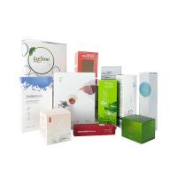 China OEM White Foldable Cardboard Boxes Spot UV Cosmetic Paper Box for sale