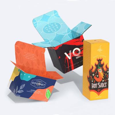 China OEM Logo Folding Carton Box Pantone CMYK Color Collapsible Cardboard Box for sale