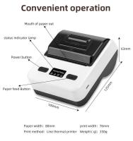 China 80mm Thermal Receipt Printer 70mm/s ESC/POS Compatible USB Bluetooth for sale