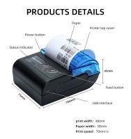 China Stock Small Wireless 58 Portable Series Barcode Scanner Thermal Mini Mobile Ticket Printer for sale