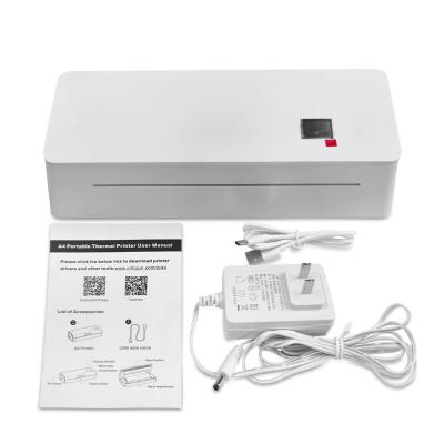 China Portable Mini A4 Thermal Printer 300 DPI 70mm/s Wireless USB BT WiFi for sale