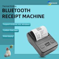 China Bill Printing Mini QR Code 58mm Bt Thermal Printer with USB Customization 70mm/s Speed for sale