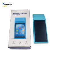 China Handheld Android PDA with Barcode Scanner Fingerprint Reader 58mm Thermal Printer 5000mAh for sale