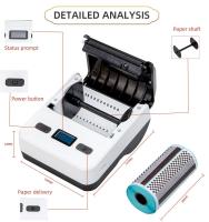 China Bluetooth Thermal Receipt Printer 80mm 203DPI Line Printing Mobile Waybill Printer for sale