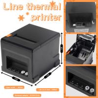 China 80mm Thermal Printer 250mm/s High Speed POS Receipt Printer with Auto Cutter USB Serial Ethernet for sale