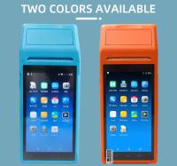China Handheld Android POS Terminal with 58mm Thermal Printer and 5000mAh Battery for sale