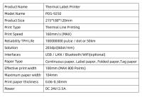 China USB / LAN /BT /WIFI Interface Type Thermal Receipt Printer for  Label Printing for sale