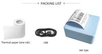 China Mini 58mm Portable Thermal Printer with 2000mAh Battery iOS Android Bluetooth for sale