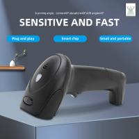 China ZP6800 1D Handsfree Barcode Reader 70MA Operating Current Handheld Barcode Scanner 300 scans per second for sale