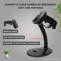 China ZP6800 1D Handsfree Barcode Reader 70MA Operating Current Handheld Barcode Scanner 300 scans per second for sale