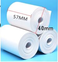 China 100% Wood Pulp Thermal Paper Roll 57mm x 40mm for POS Receipt Printer for sale