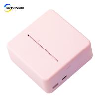 China 58mm Mini Portable Thermal Printer Wireless Bluetooth 4.0 2000mAh Battery for Receipts Labels for sale