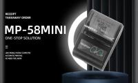 China Rechargeable 58mm Portable Thermal Printer 1500mAh Battery USB Bluetooth ESC POS for sale