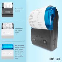 China 58mm Mini Thermal Printer 70mm/s 203DPI USB Bluetooth for Android POS Receipt for sale