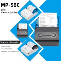China 58mm Mini Thermal Printer 70mm/s 203DPI USB Bluetooth for Android POS Receipt for sale