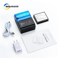 China 58mm Portable Thermal Printer 70mm/s Black Print Speed Bluetooth Mini Receipt Printer for Smartphone for sale