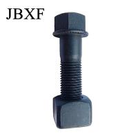 China M8-M36 Carbon Steel Track Shoe Bolt And Nut Hot Punch Cold Punch With Black Oxide Surface Treatment for sale