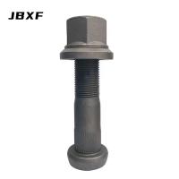 China General Truck Wheel Fastener Parts 40Cr Grey Phosphated M22X1.5X110/120 Knurl Hub Bolt Assy for sale