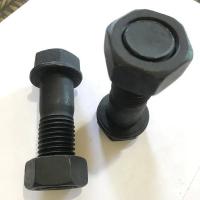 China High-Strength M24 Excavator Track Bolt And Nut Komatsu PC200 PC300 10.9 Grade Zinc Plated for sale