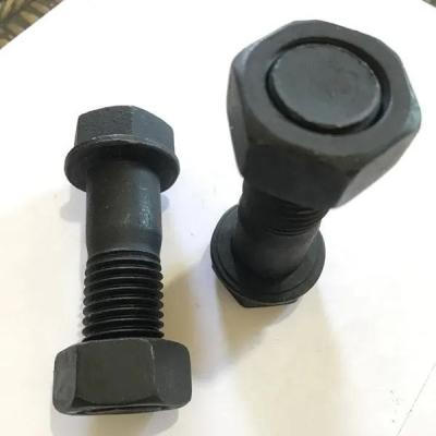 China High-Strength M24 Excavator Track Bolt And Nut Komatsu PC200 PC300 10.9 Grade Zinc Plated for sale