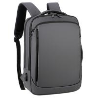China Black BSCI Business Travel Backpack Laptop Teenager Mens Backpack With USB Charger 180 Degree Opening for sale