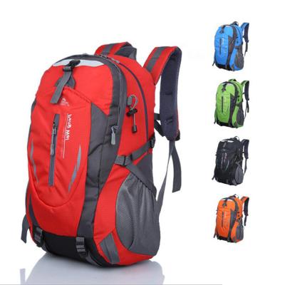 China Waterproof 50L Hiking Backpack Large Capacity Camping Travel Bag Durable Polyester for sale