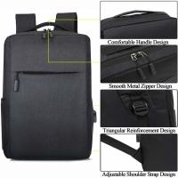China OEM Anti Theft USB Charging Backpack 15.6 Inch Laptop Briefcase Oxford Fabric for sale