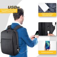 China OEM Anti Theft USB Charging Backpack 15.6 Inch Laptop Briefcase Oxford Fabric for sale